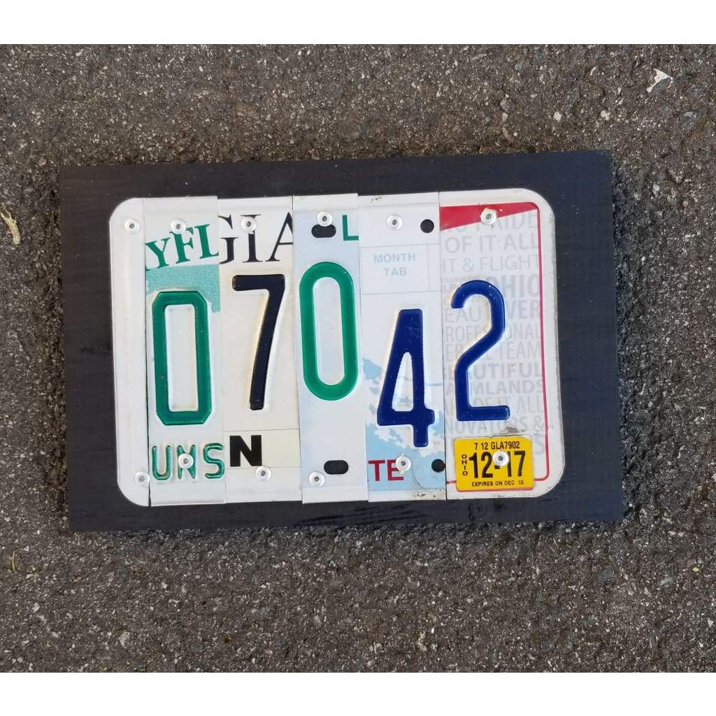 Zip Code License Plate Sign – Just Jersey
